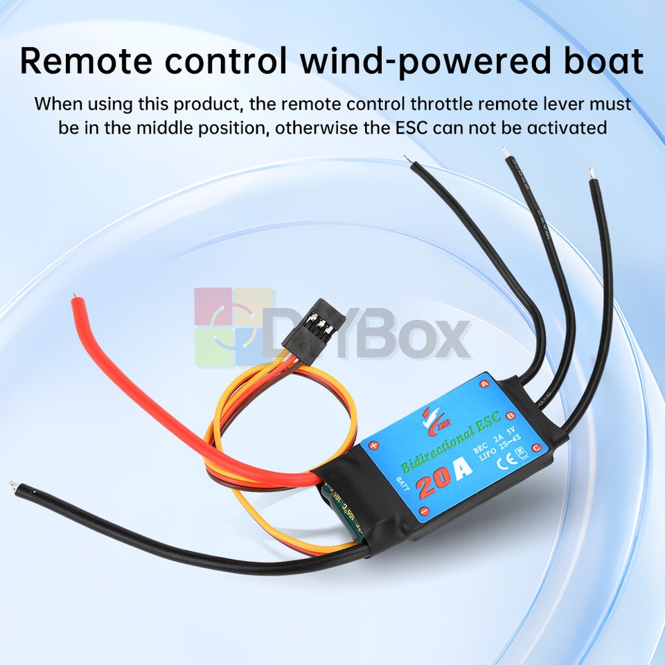20A/30A/40A/50A Bidirectional Brushless ESC for Remote Control Ship ...
