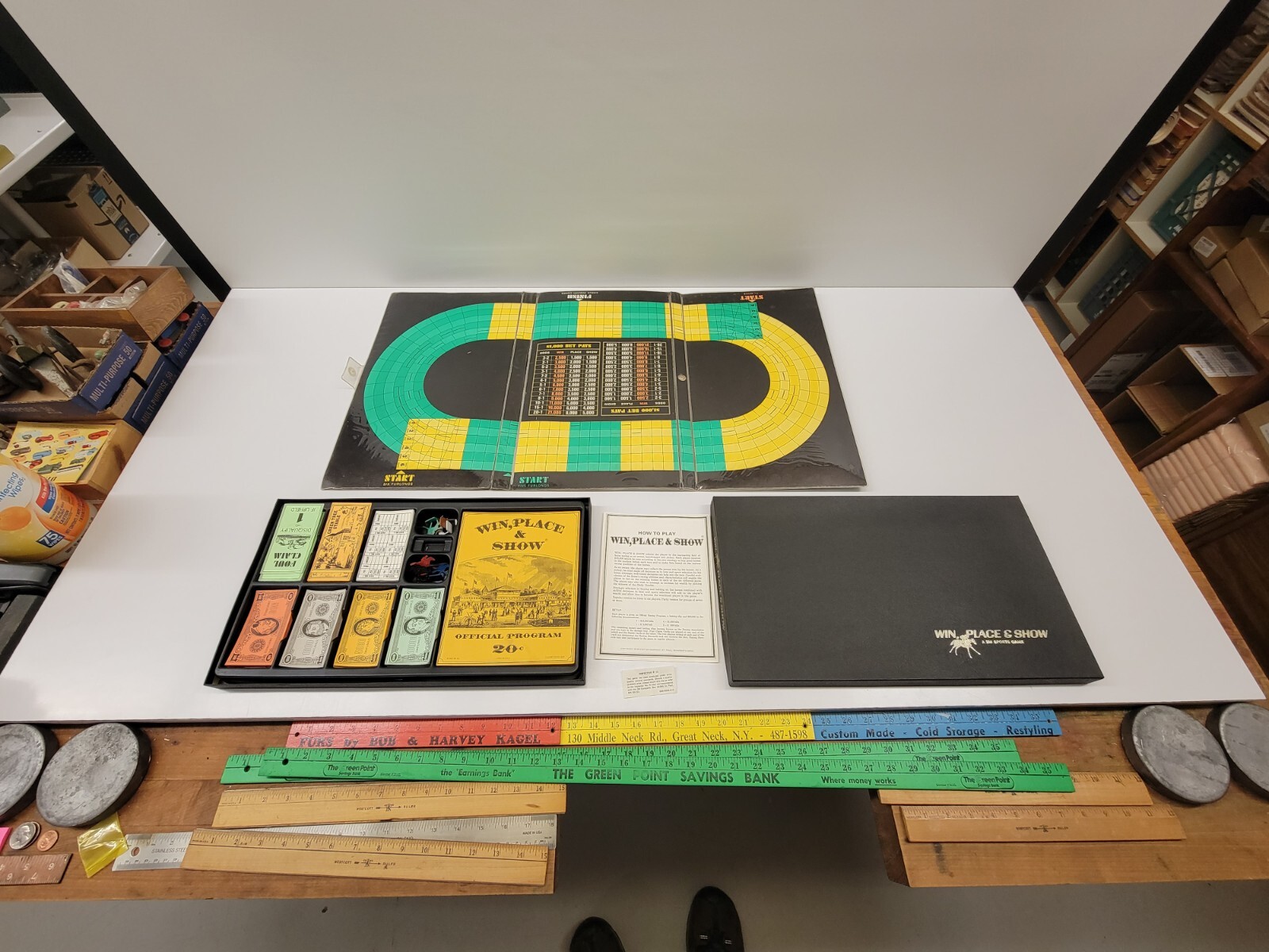 Vintage Win, Place & Show Horse Racing Game, 3M Sports, 1966 (New ...