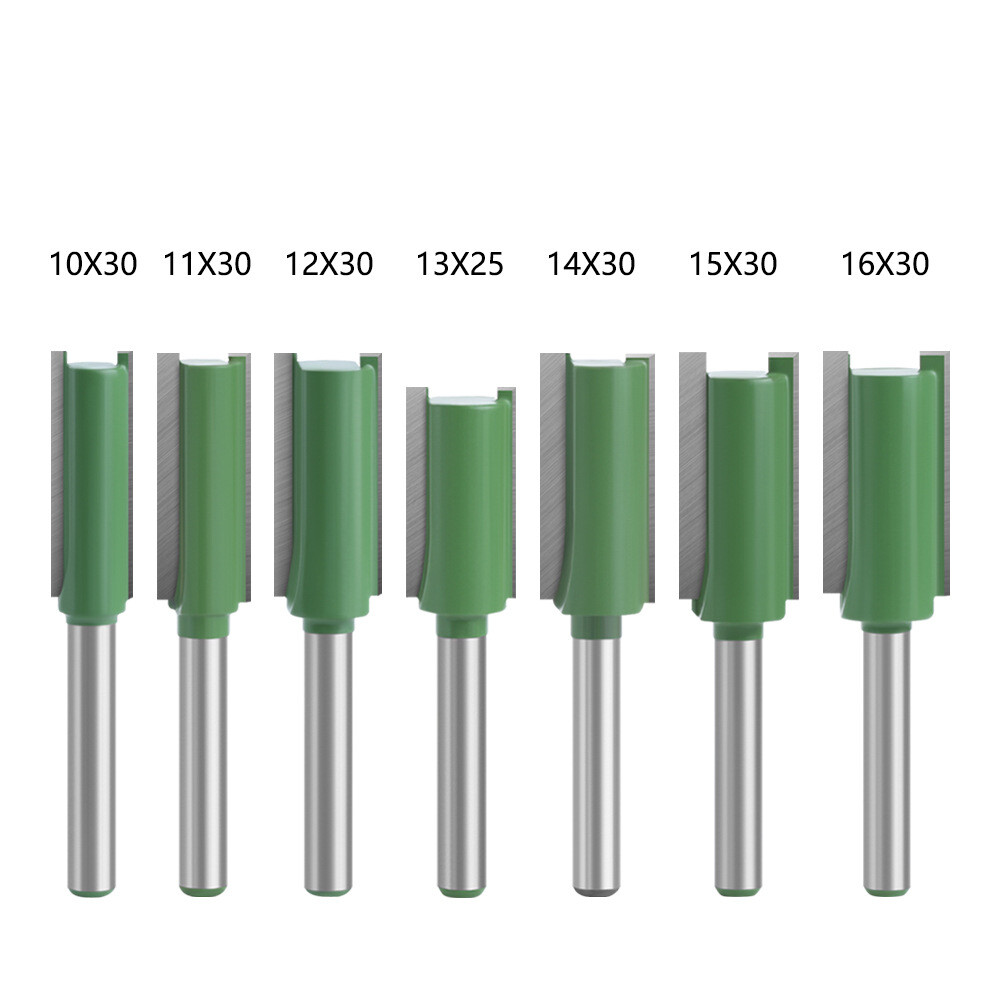 6mm Shank Straight Cut Router Bit Set Woodworking Cutter 1PC/5/6/7/8/9 ...