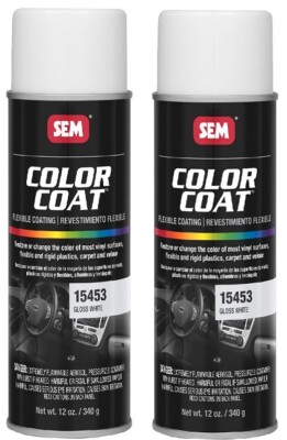 SEM 15453 Color Coat Gloss White Spray Paint Aerosol Can 12 oz. (2 Pack ...