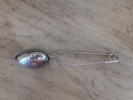Vintage Stainless Tea Strainer Infuser Spoon Type w/ Spring Handle Made ...