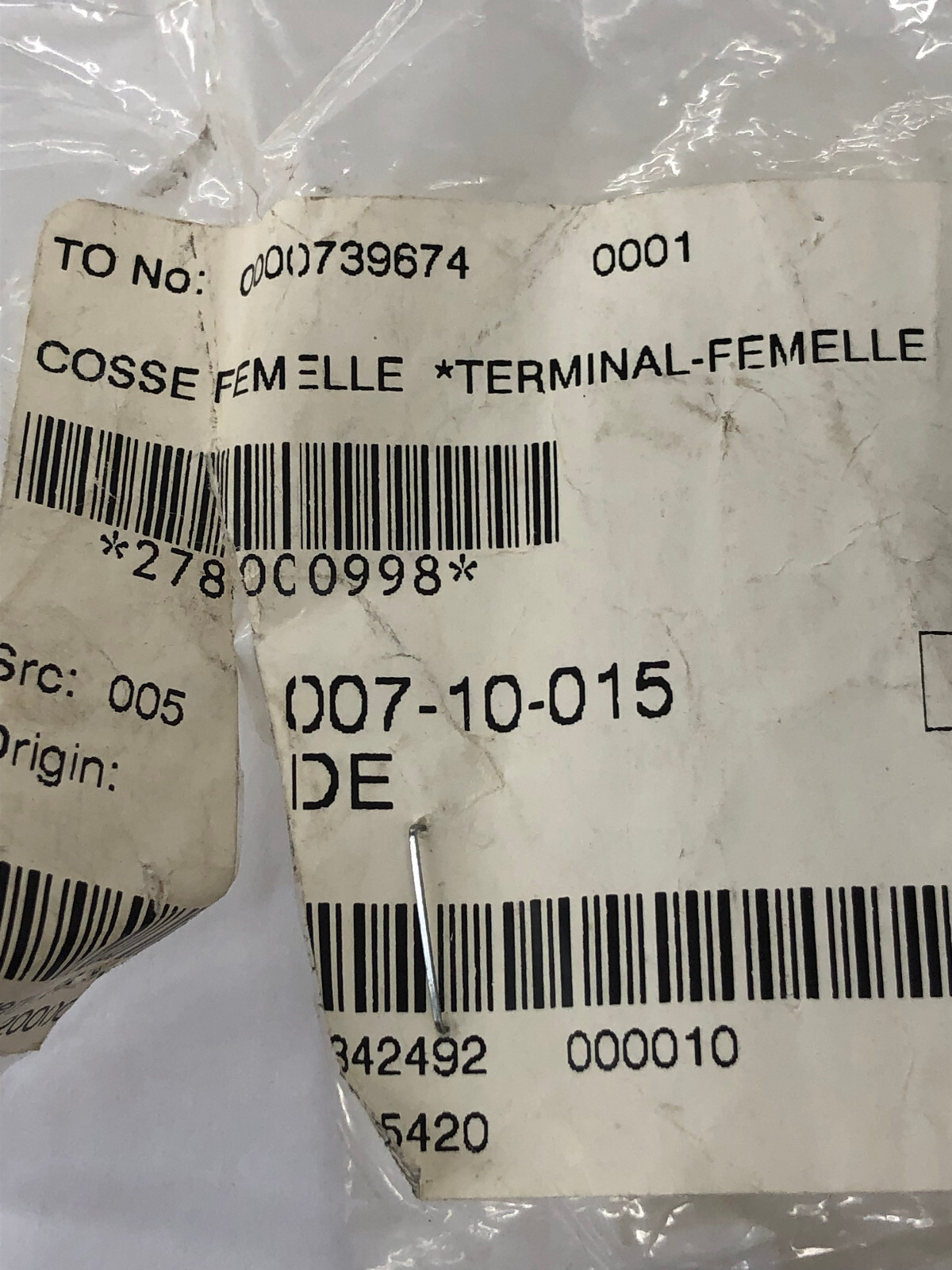 NOS OEM Sea-Doo Femelle Terminal 01-07 Challenger Commander P/N ...