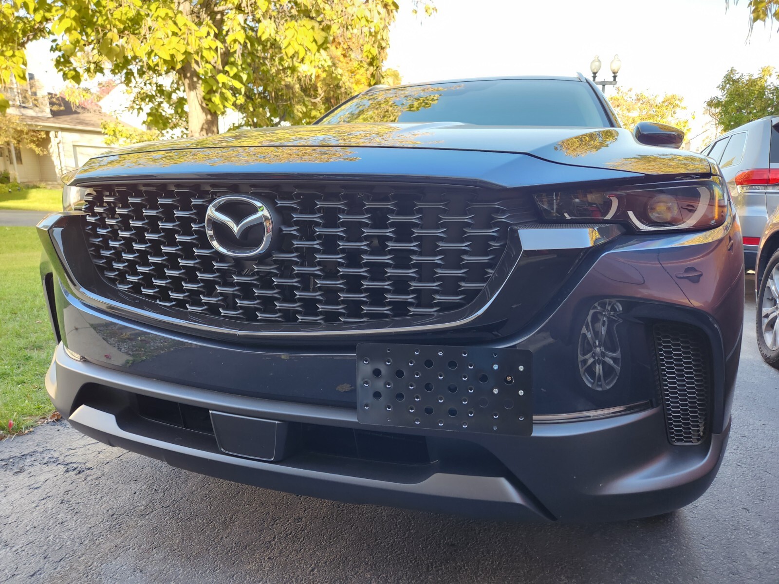 Front Bumper Tow Hook License Plate Tag Mount Bracket for Mazda CX-50 ...