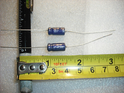 22µF 22uf 22 uf 50V Axial Electrolytic Capacitor cap cathode bypass ...