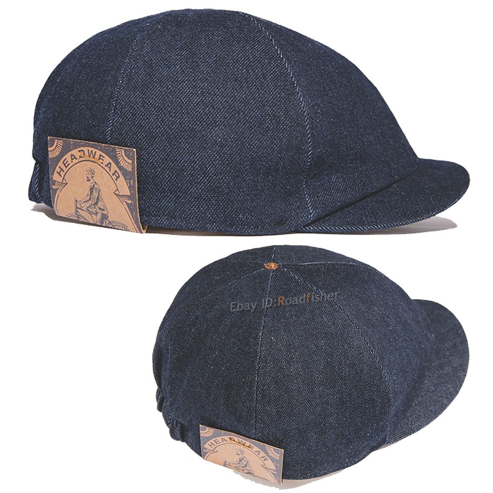 Men's Vintage Cotton Hat Denim Hat Outdoor Adjustable Hat Work Hat ...