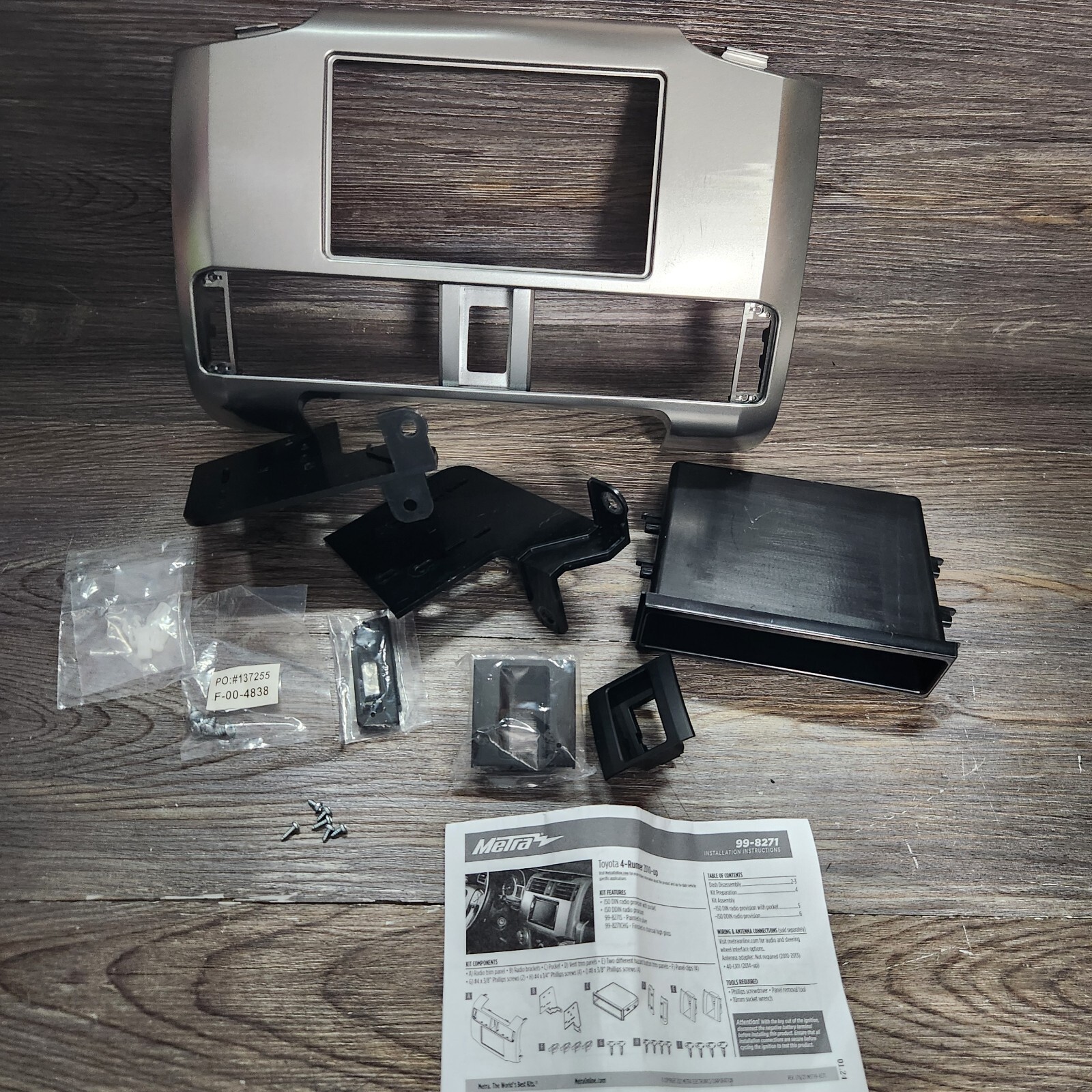 Metra 99-8271S Single-DIN Installation Dash Kit for 2010-2022 Toyota ...