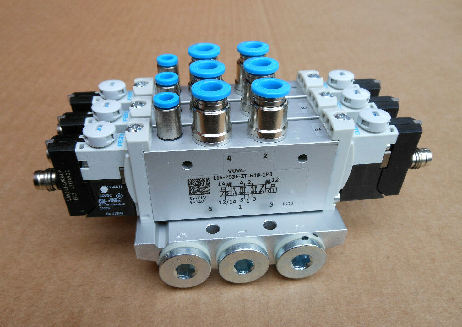 FESTO Ventilbatterie VTUG-S mit 3 Magnetventilen, 572230, NEU, OVP | eBay