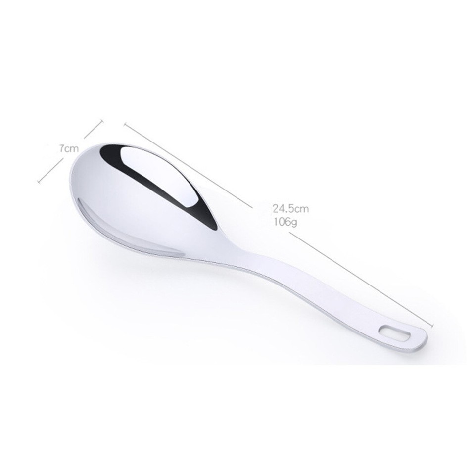 Stainless Steel Serving Spoon Thickened Buffet Spoons Soup Scoop Long ...