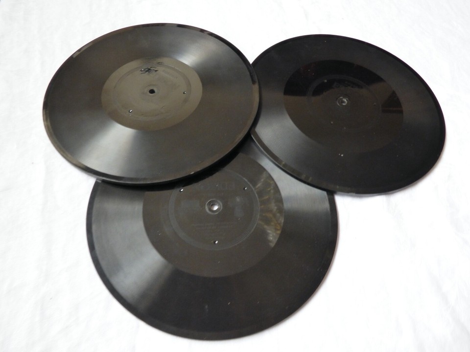 lot 3 Antique 1912-21 Edison Diamond Record Thick Disc Phonograph ...