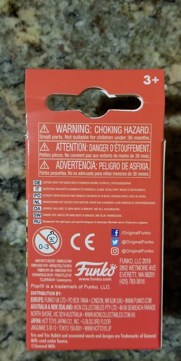 TRIX RABBIT Funko Pocket Pop! Keychain Trix Cereal Ad Icon Brand New ...