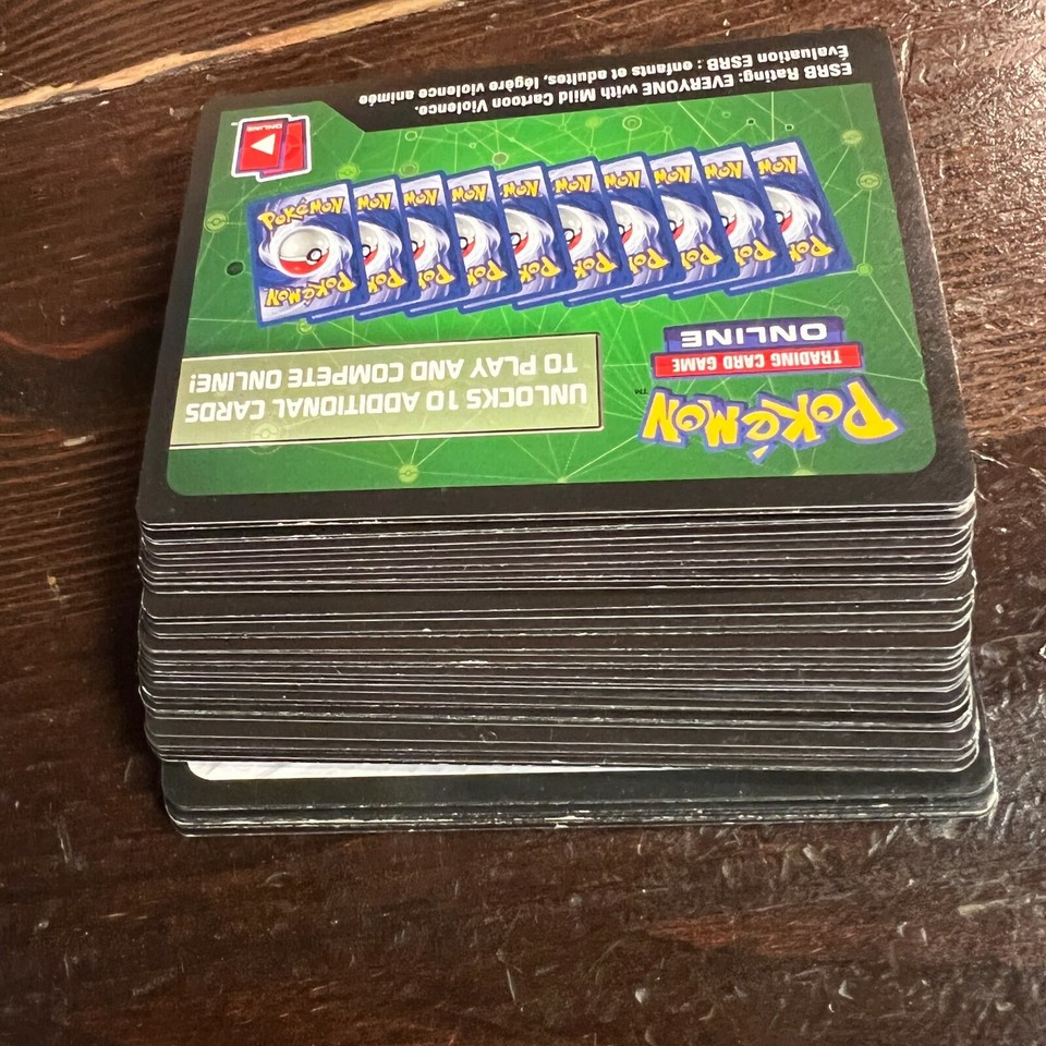 Pokemon Code Cards Lot Online TCG Different Sets 41 Total Cards Never ...