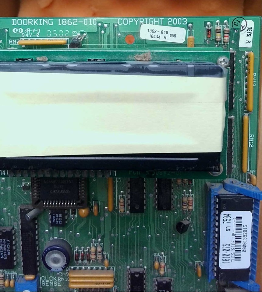 DKS Doorking 1862-010 Board With LCD Display (8x1) and Chip 1810-075 ...