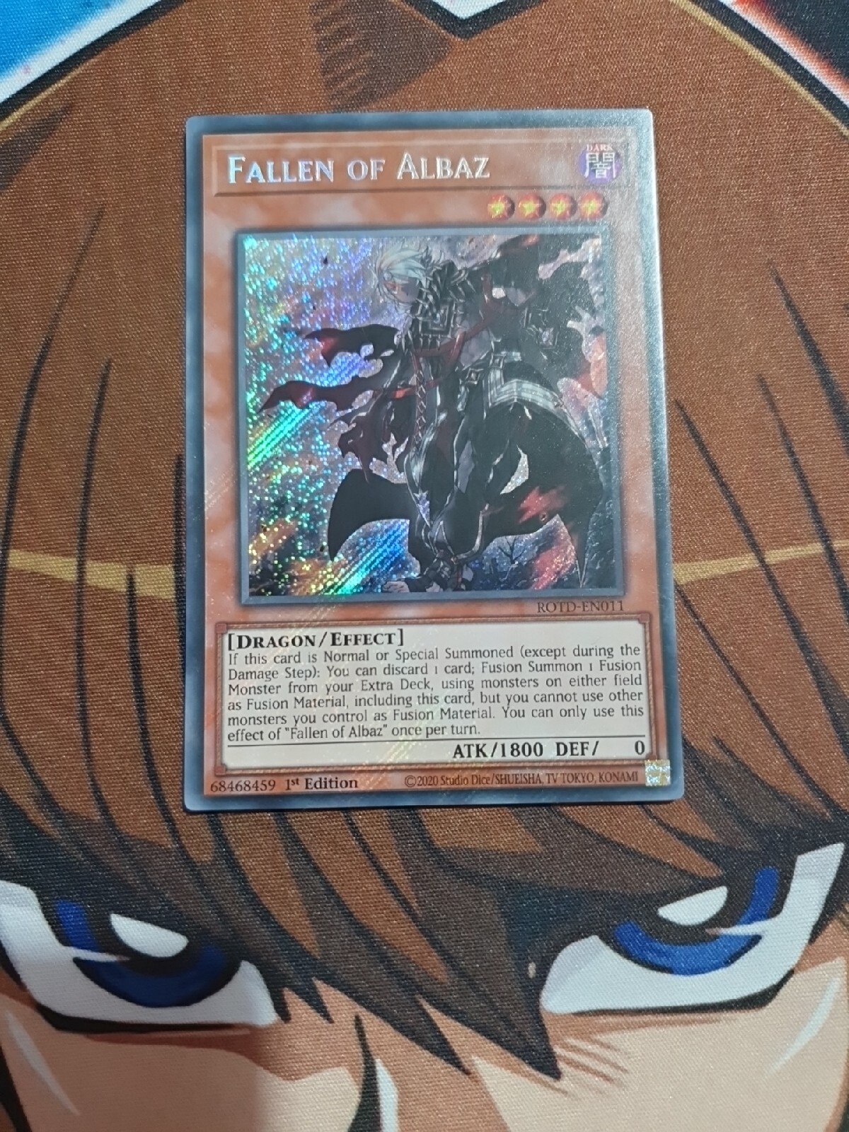 FALLEN OF ALBAZ YU-GI-OH! SECRET RARE 1ST ED ROTD-EN011 | eBay