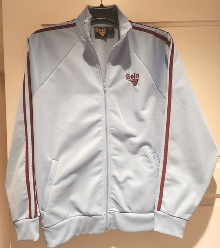 Vintage Gola Unisex Baby Blue/Burgandy Retro Tracksuit Jacket Size MED ...