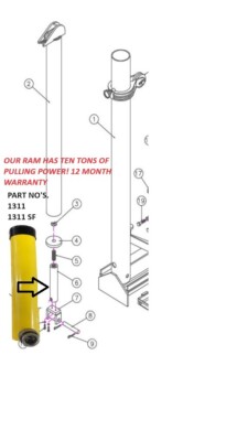 Grabber WINNER SERIES Frame Machine Tower Ram 10 ton PART NO 1311 SF HI ...