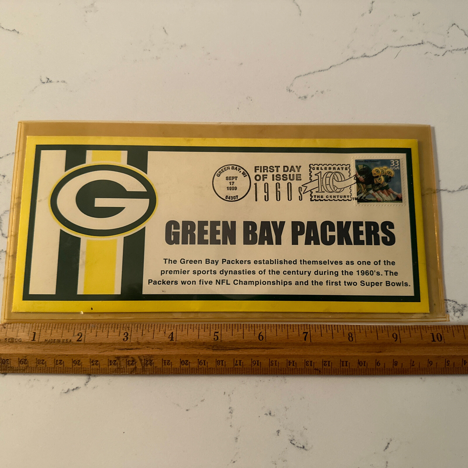 Green Bay Packers 1960s Envelope | eBay