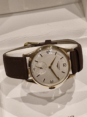 Longines 9ct gold manual wind wrist watch Cal. 1268Z with box model ...