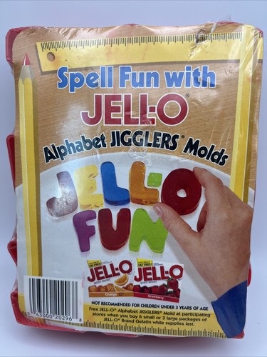Jello Alphabet Jello Jigglers Molds In Original Package 2000 New Old ...