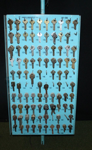 CURTIS Key Display Locksmith Rack Vintage (misc keys) | eBay