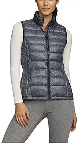 32 Degrees Heat Weatherproof Women's Packable Puffer Vest Blackout ...