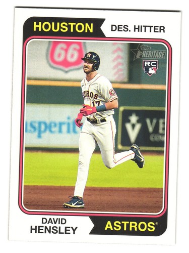 2023 Topps Heritage #308 David Hensley RC Rookie Card Houston Astros | eBay