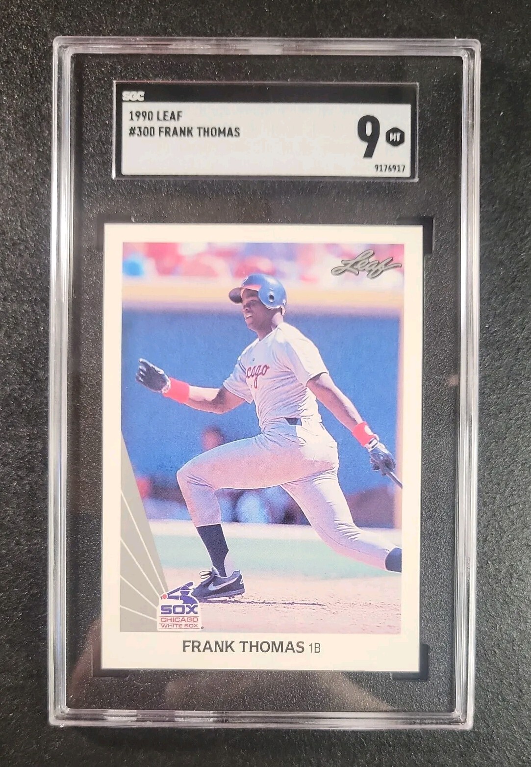 1990 Leaf #300 Frank Thomas - Rookie Card - RC - SGC 9 Mint! | eBay