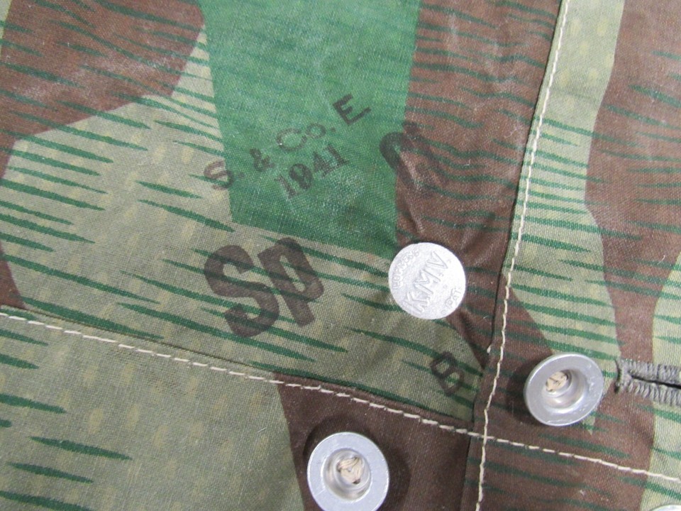 WW2 Swiss Splinter Camo Zeltbahn Shelter Half German Wehrmacht Pattern ...