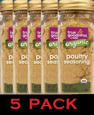 5x TRUE GOODNESS USDA Organic POULTRY SEASONING Spice - 1.2 oz Jar - 5 ...