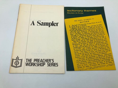Lot of 2 Religious Pamphlets A Sampler Preachers Lectionary Themes ...