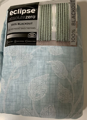 🔰 Eclipse Absolute Zero Nora Botanical Print Blackout -light Blue (1 ...