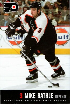 Mike Rathje 2006-07 Philadelphia Flyers Postcard | eBay