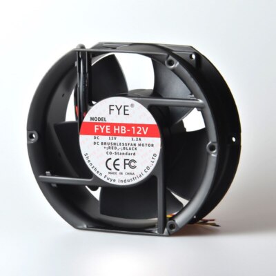 12V 1.2A Axial Flow Fan HB-12V Double Bearing Ball Cooling Fan ...