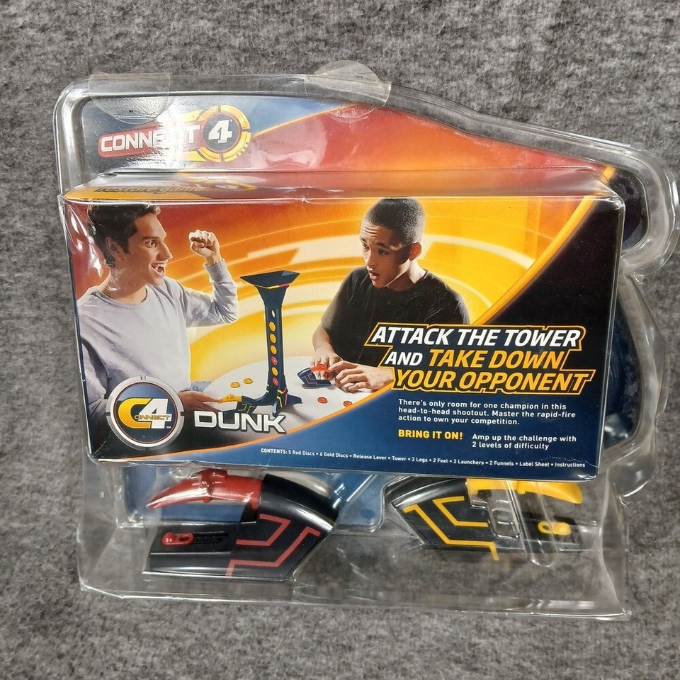 Vintage Connect Four C4 Dunk 4 The Win Hasbro Launching Board Game | eBay