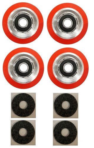 4 x SUPERIOR QUALITY ORANGE DRUM ROLLER BEARING FOR HUEBSCH/SQ/IPSO ...