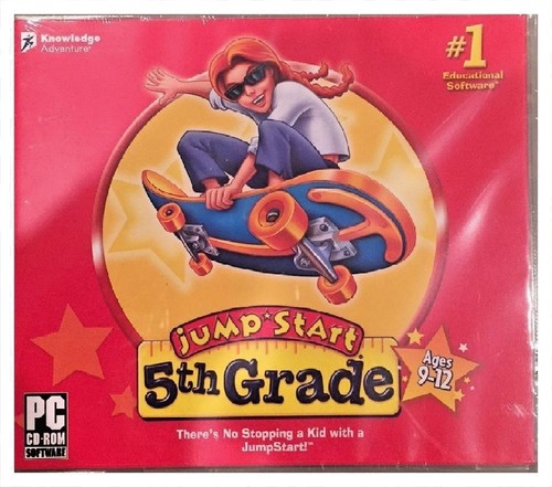Jumpstart 5th Grade Pc Brand New Win10 8 7 XP Geometry History Math ...