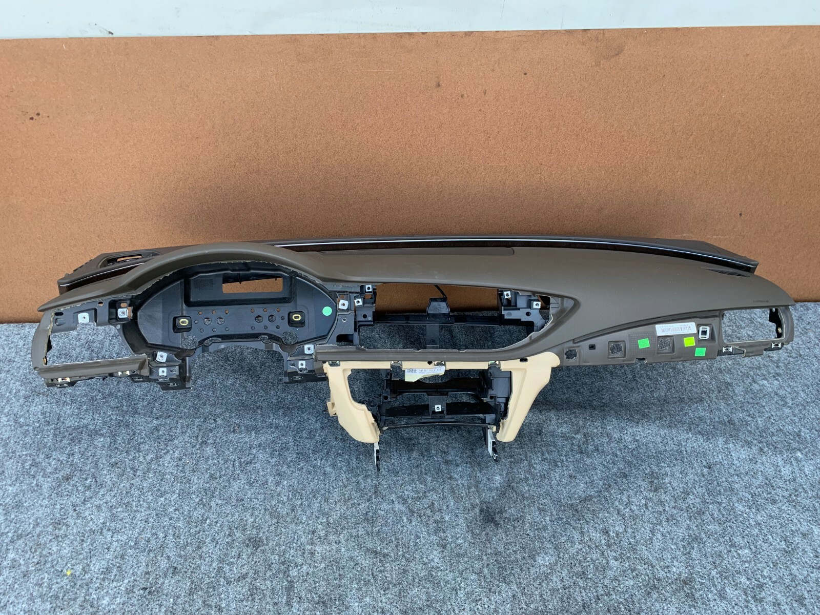 DASHBOARD DASH PANEL ASSEMBLY OEM 12-17 AUDI A7 S7 RS7 C7 40K BROWN/TAN ...