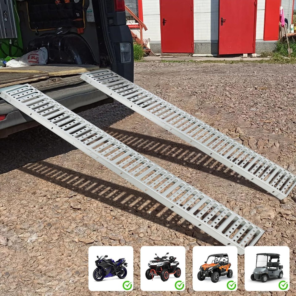 Set of 2 Loading Ramps Anti-Slip Ramp 72x9" 1500lbs for Motorcycles ...