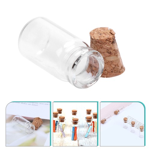 30Pcs Mini Cork Glass Bottles for DIY Wishing Bottles and Gifts | eBay
