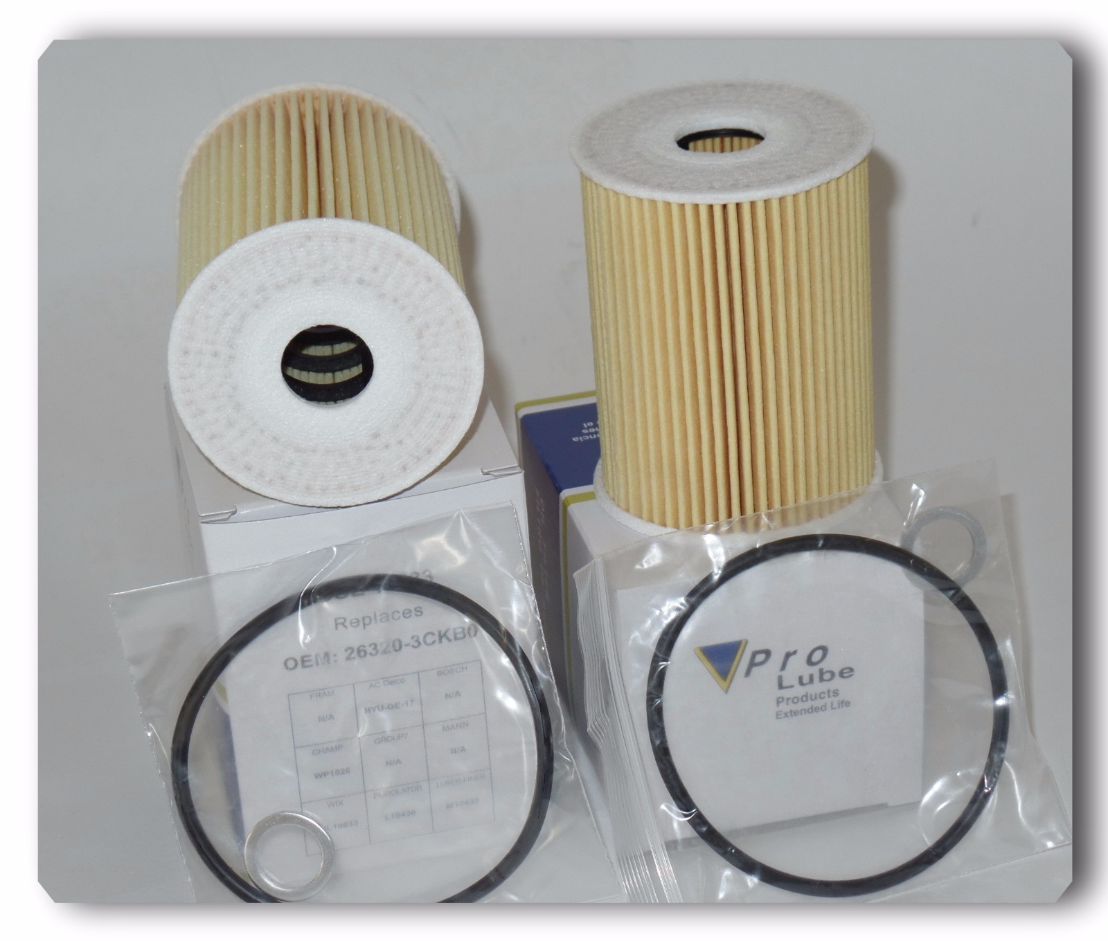 1 x Oil Filter Made In Korea Fits:OEM# 26320-3CKB0 Genesis Hyundai Kia ...