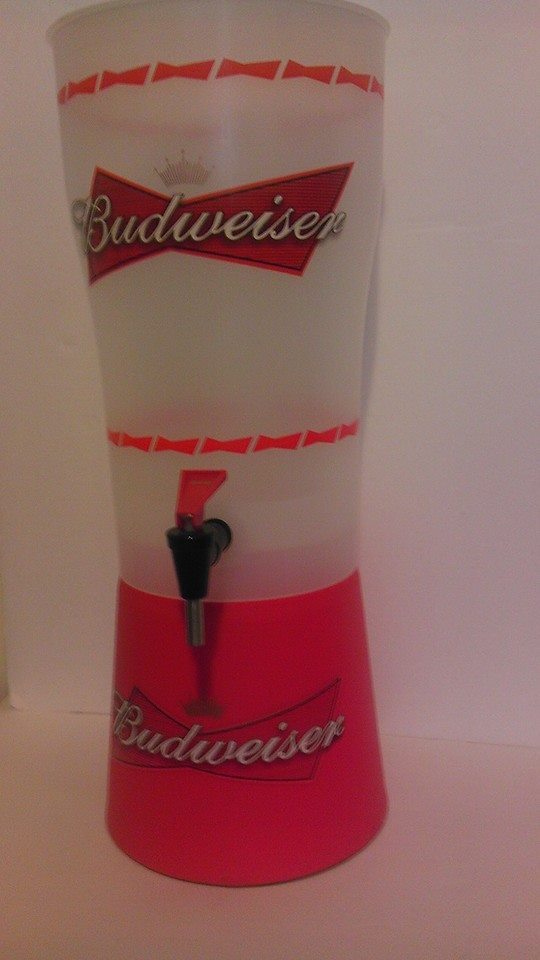 Budweiser Bowtie Party Tap Beer Tower Keg Dispenser Bud | eBay