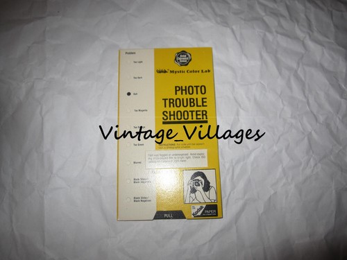 Vintage Kodak Colorwatch System Photo Trouble Shooter Instruction Slide ...