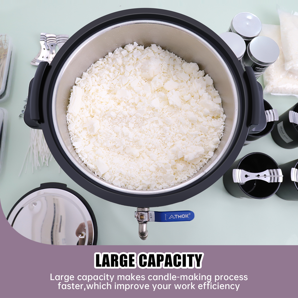 TOAUTO 8L Wax Melter Electric Melting Pot Furnace Spout for Soap Candle ...