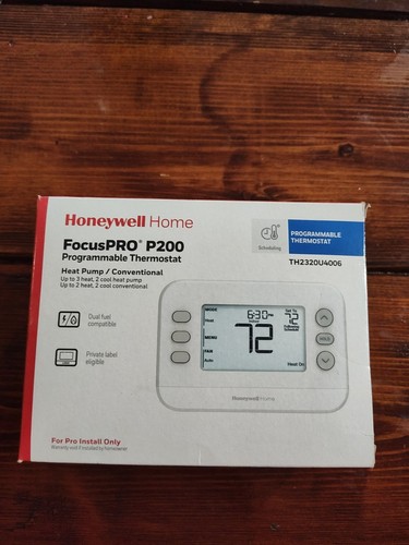 Honeywell Home TH2110U4004 FocusPRO P200 1H/1C Programmable Thermostat ...