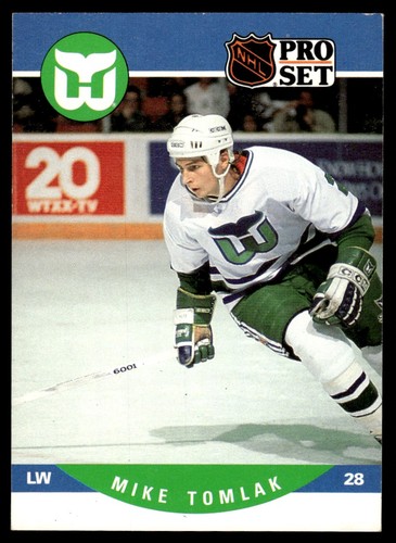 1990-91 Pro Set Mike Tomlak Rookie Hartford Whalers #452 | eBay
