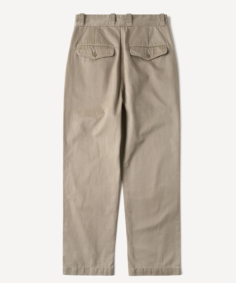 Men French Army M-1952 Twill Chino Cotton Trousers Khaki 34 ...