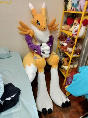 170cm Digital Monster Digimon Renamon Plush Doll Giant Stuffed Pillow ...