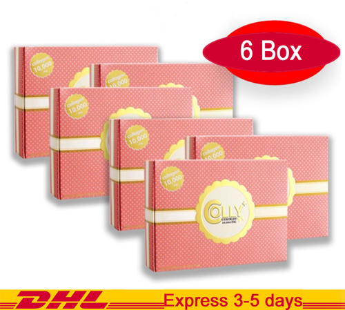 6X Colly Pink Plus Collagen Strawberry Flavor Supplement Drink Aura ...