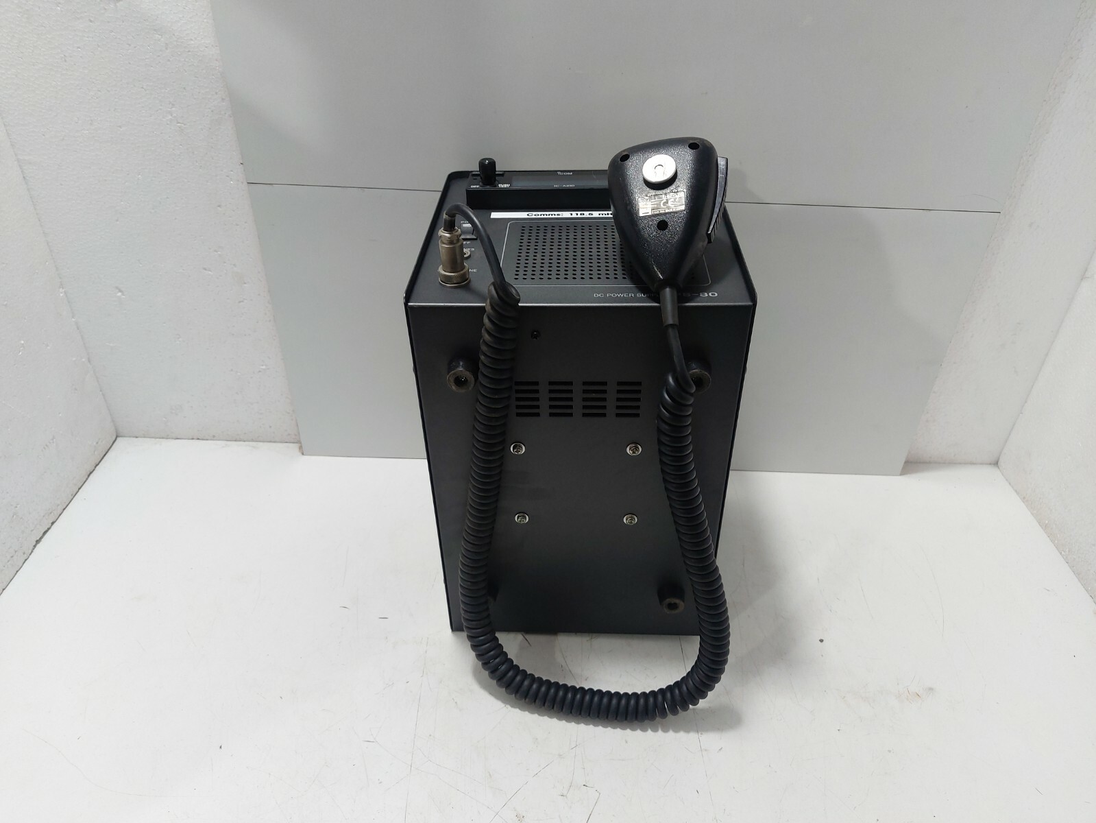 Icom IC-A210 / PS-80 DC Power Supply VHF AM Transceiver Radio C/W PSU ...