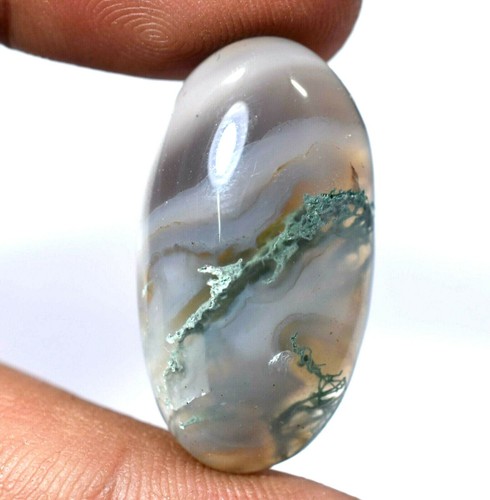 27.35 Ct Beautiful Natural African Moss Agate Untreated AAA+ Quality ...