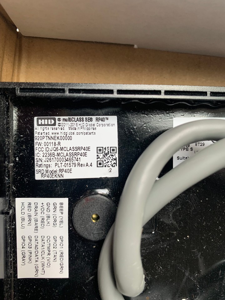 HID 920PTNNEK00000 multiCLASS SE RP40 Wall Mount Card Reader - Black | eBay